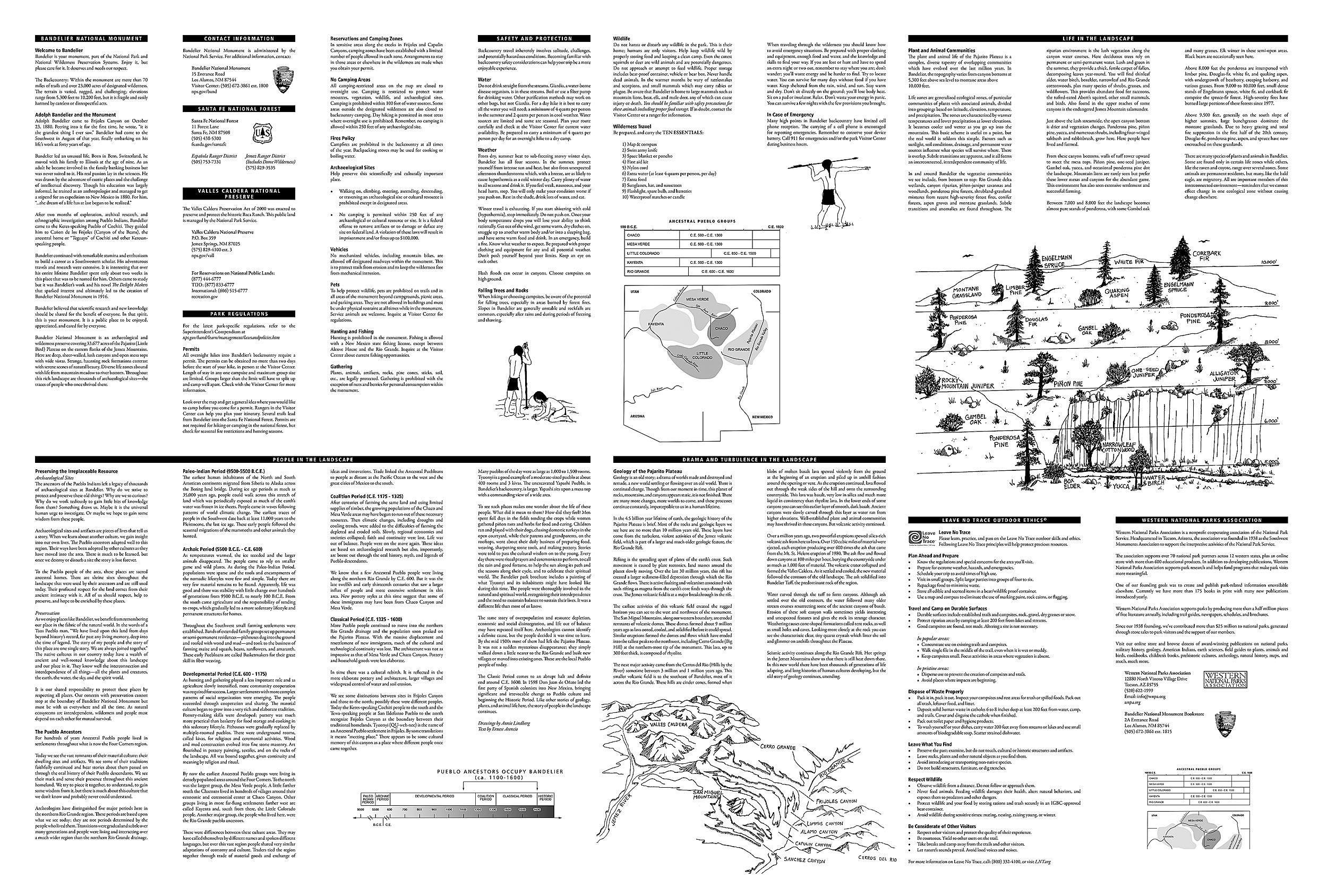 Bandelier National Monument Map (National Geographic Trails Illustrated Map, 209)