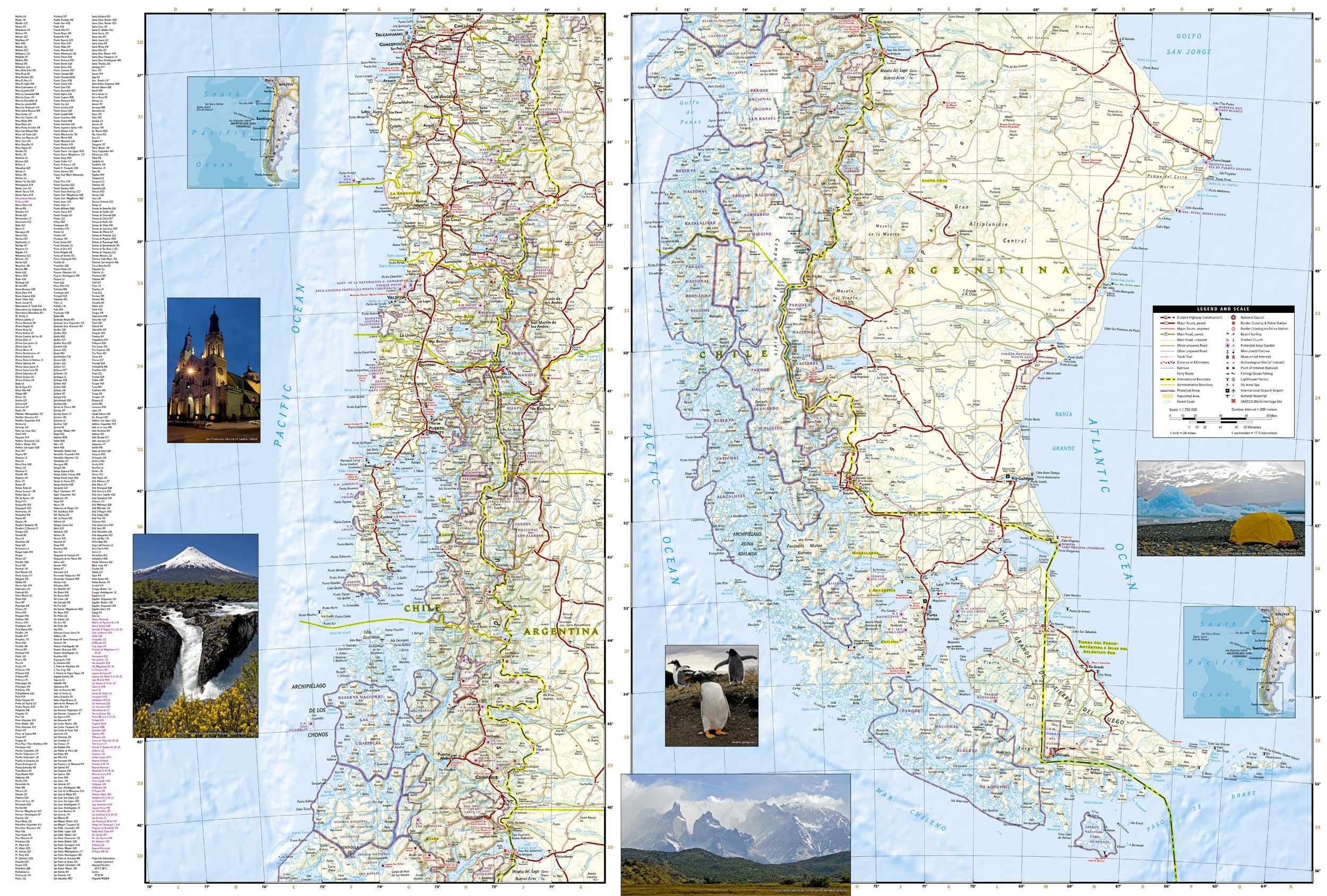 Chile Map (National Geographic Adventure Map, 3402)