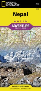 nepal map (national geographic adventure map, 3000)