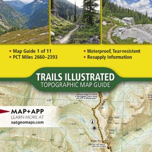 Pacific Crest Trail: Washington North Map [Canada to Snoqualmie Pass] (National Geographic Topographic Map Guide, 1002)