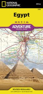 egypt map (national geographic adventure map, 3202)