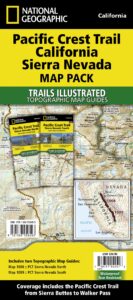 pacific crest trail: california sierra nevada [map pack bundle] (national geographic trails illustrated map)