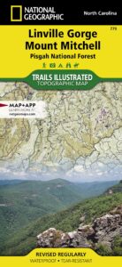 linville gorge, mount mitchell map [pisgah national forest] (national geographic trails illustrated map, 779)