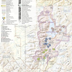 Grand Teton National Park Day Hikes Map (National Geographic Topographic Map Guide, 1706)