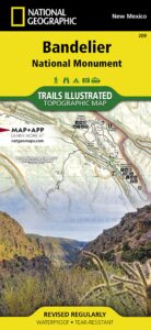 bandelier national monument map (national geographic trails illustrated map, 209)