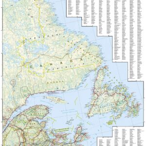 Canada East Map (National Geographic Adventure Map, 3115)