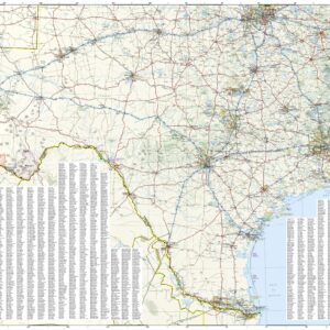 United States, Texas and Oklahoma Map (National Geographic Adventure Map, 3123)