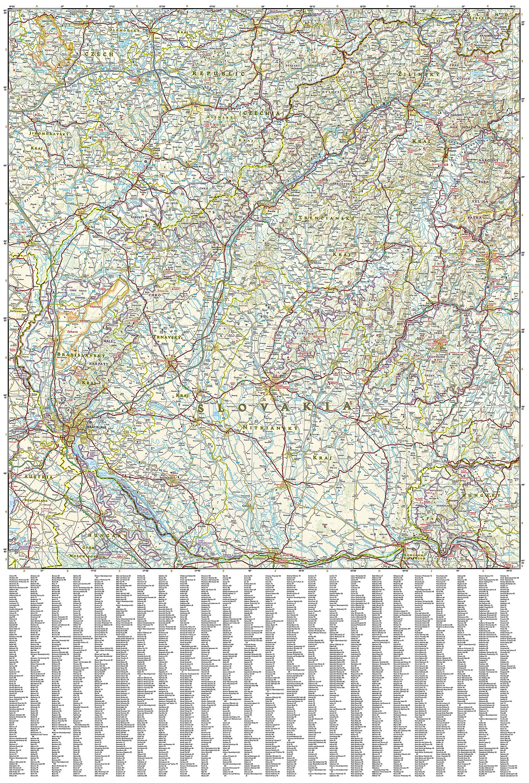 Slovakia Map (National Geographic Adventure Map, 3323)