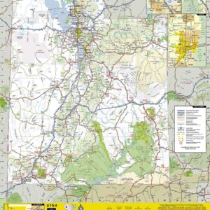 Utah Map (National Geographic Guide Map)