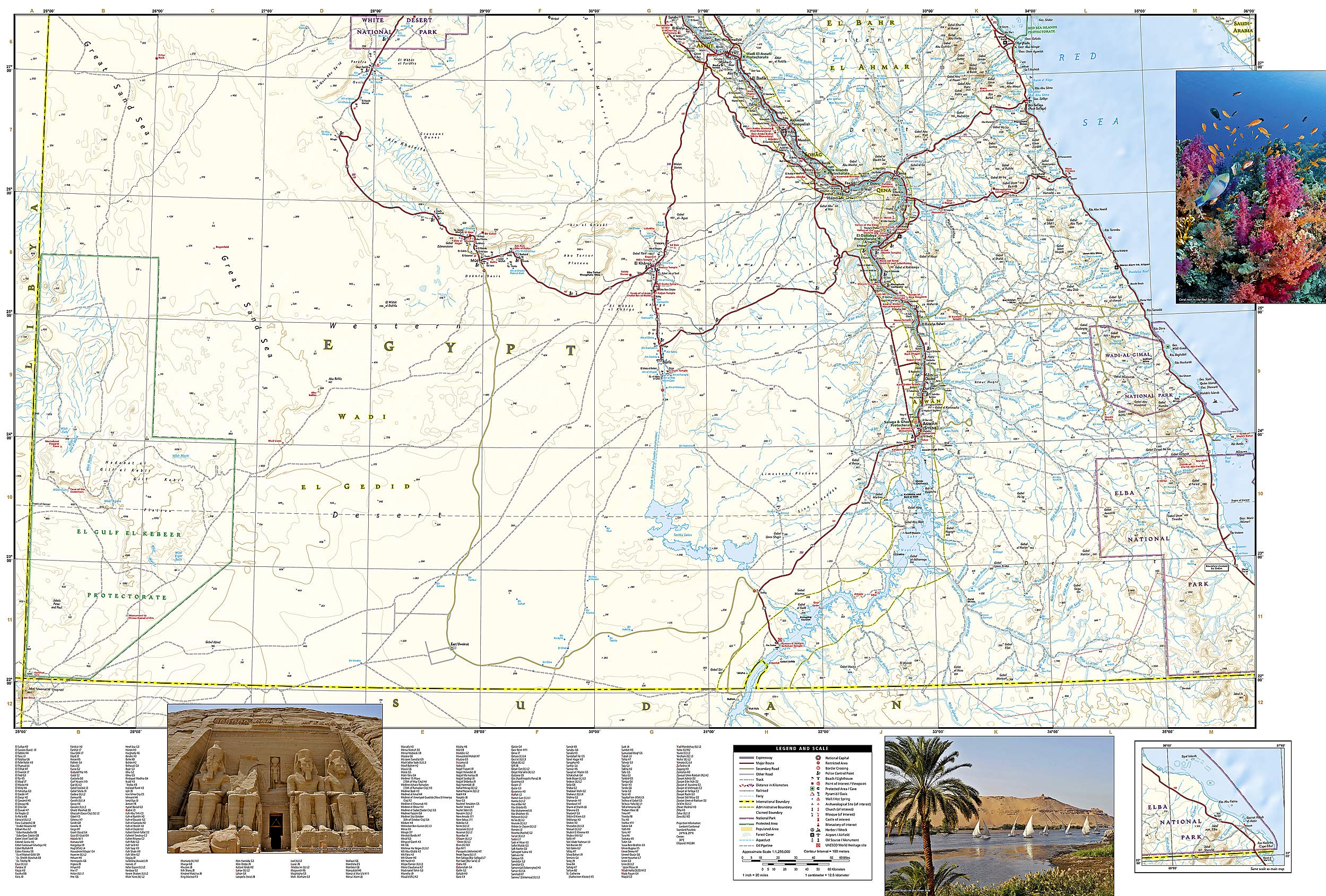 Egypt Map (National Geographic Adventure Map, 3202)