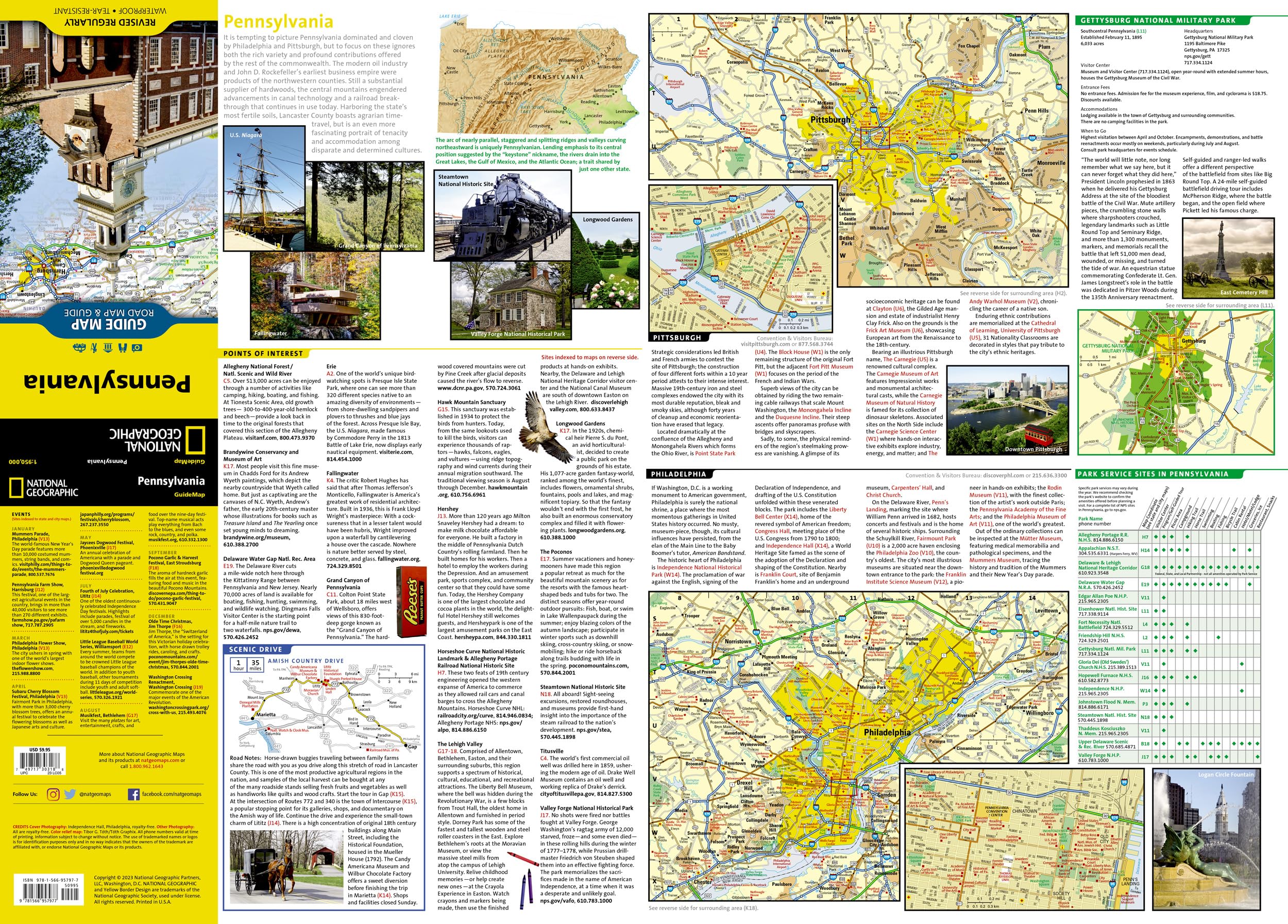 Pennsylvania Map (National Geographic Guide Map)