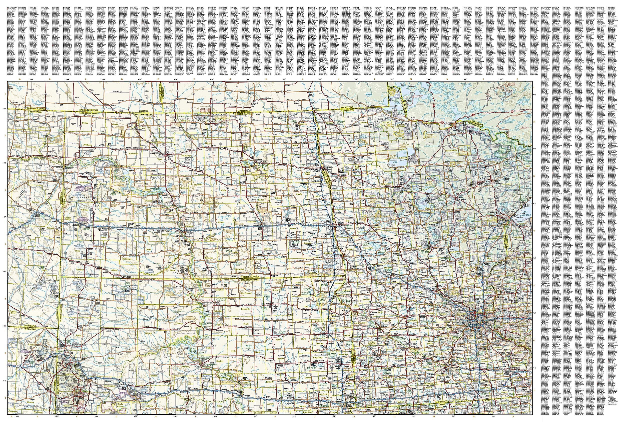 United States, Northern Plains Map (National Geographic Adventure Map, 3122)