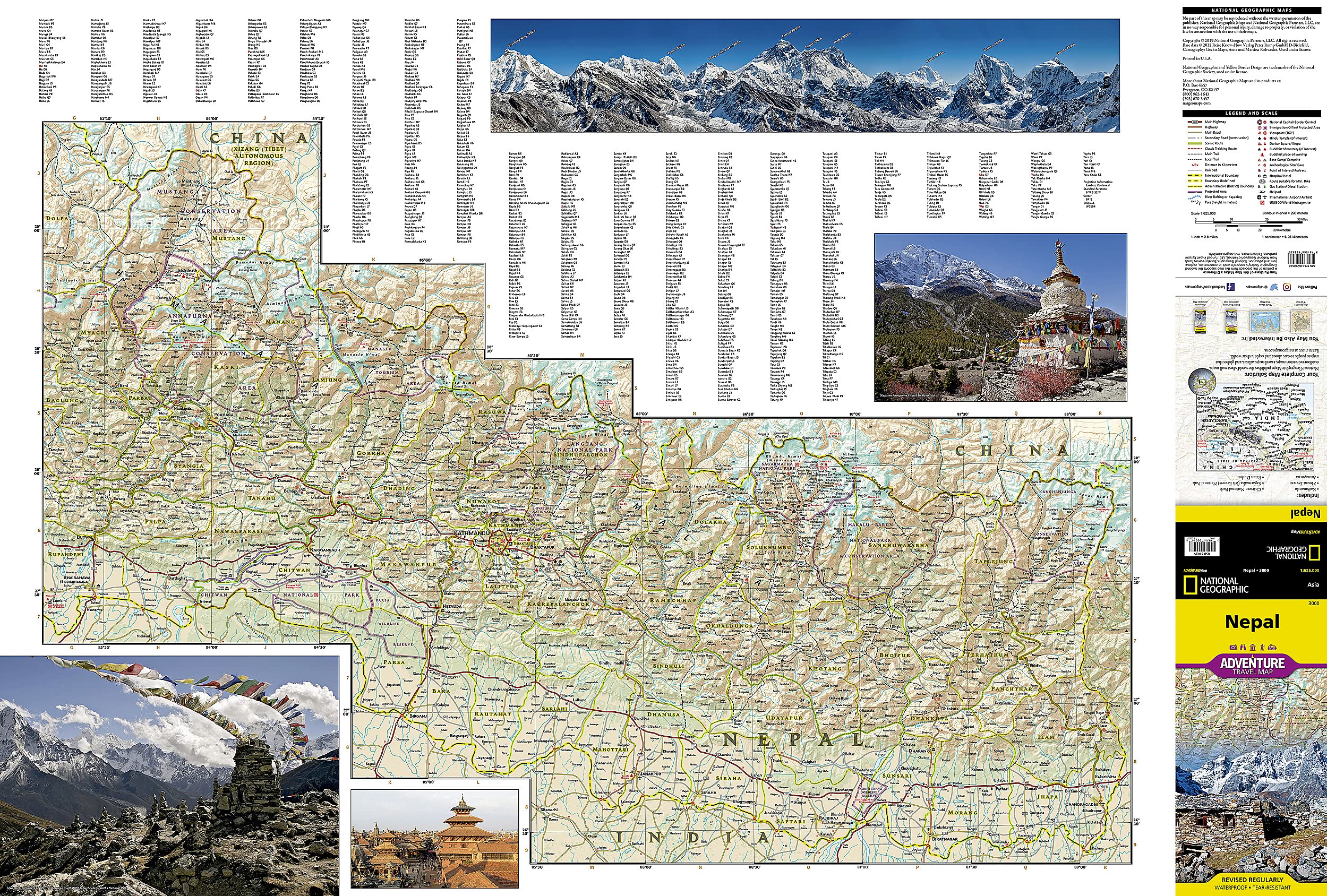 Nepal Map (National Geographic Adventure Map, 3000)