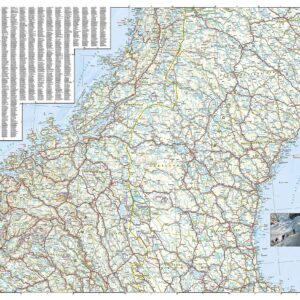 Southern Sweden and Norway Map (National Geographic Adventure Map, 3301)