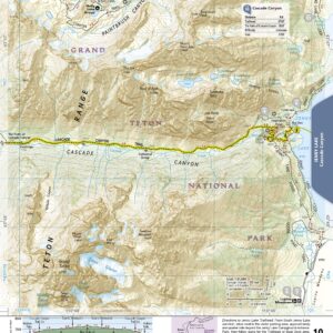 Grand Teton National Park Day Hikes Map (National Geographic Topographic Map Guide, 1706)