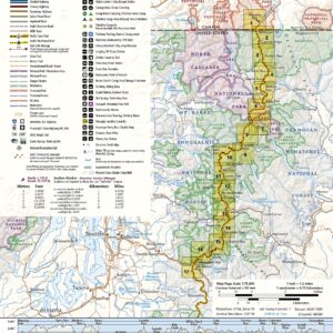 Pacific Crest Trail: Washington North Map [Canada to Snoqualmie Pass] (National Geographic Topographic Map Guide, 1002)