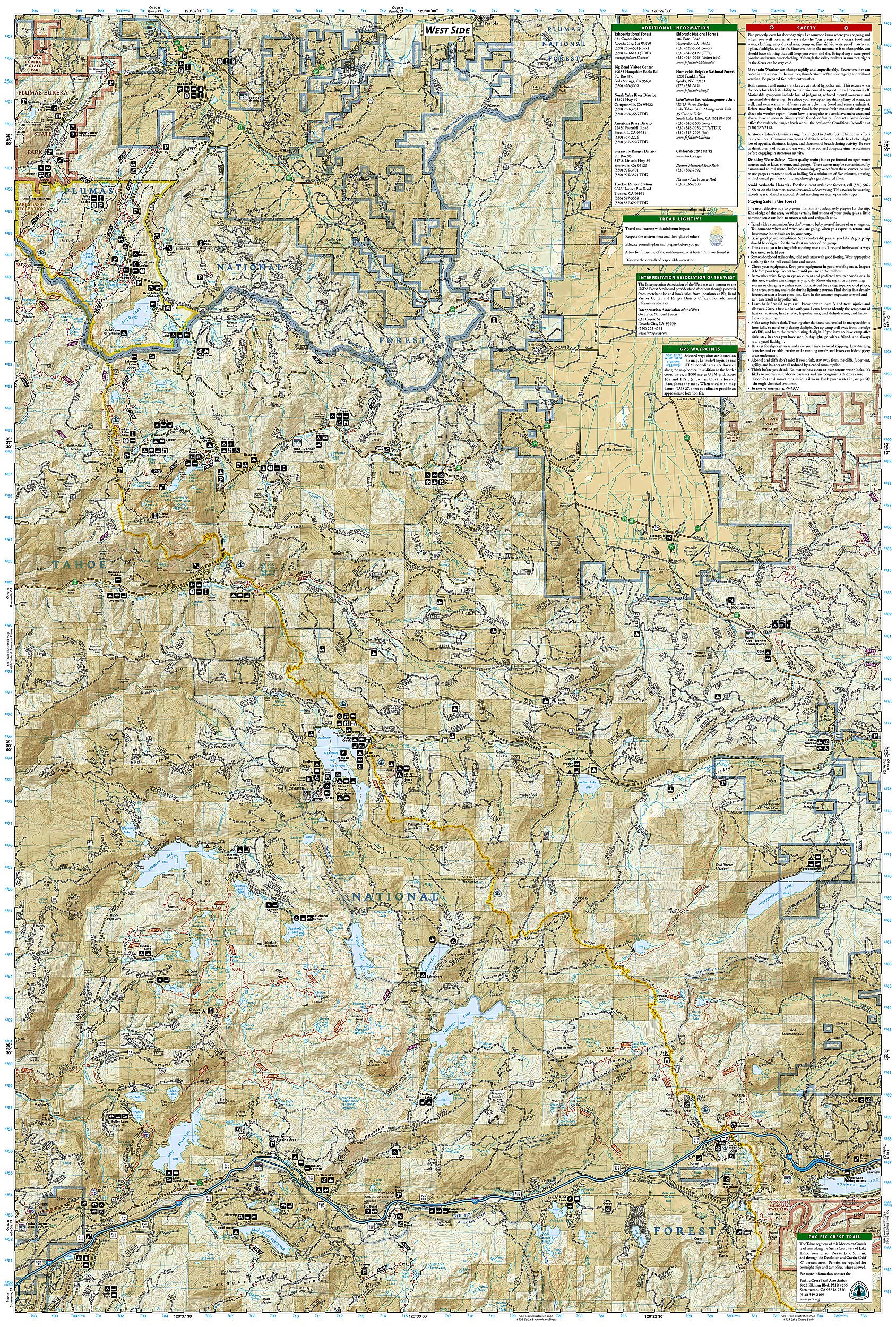 Tahoe National Forest East Map [Sierra Buttes, Donner Pass] (National Geographic Trails Illustrated Map, 805)