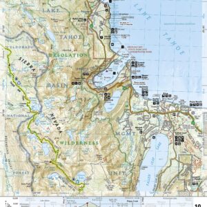 Tahoe Rim Trail Map (National Geographic Topographic Map Guide, 1013)