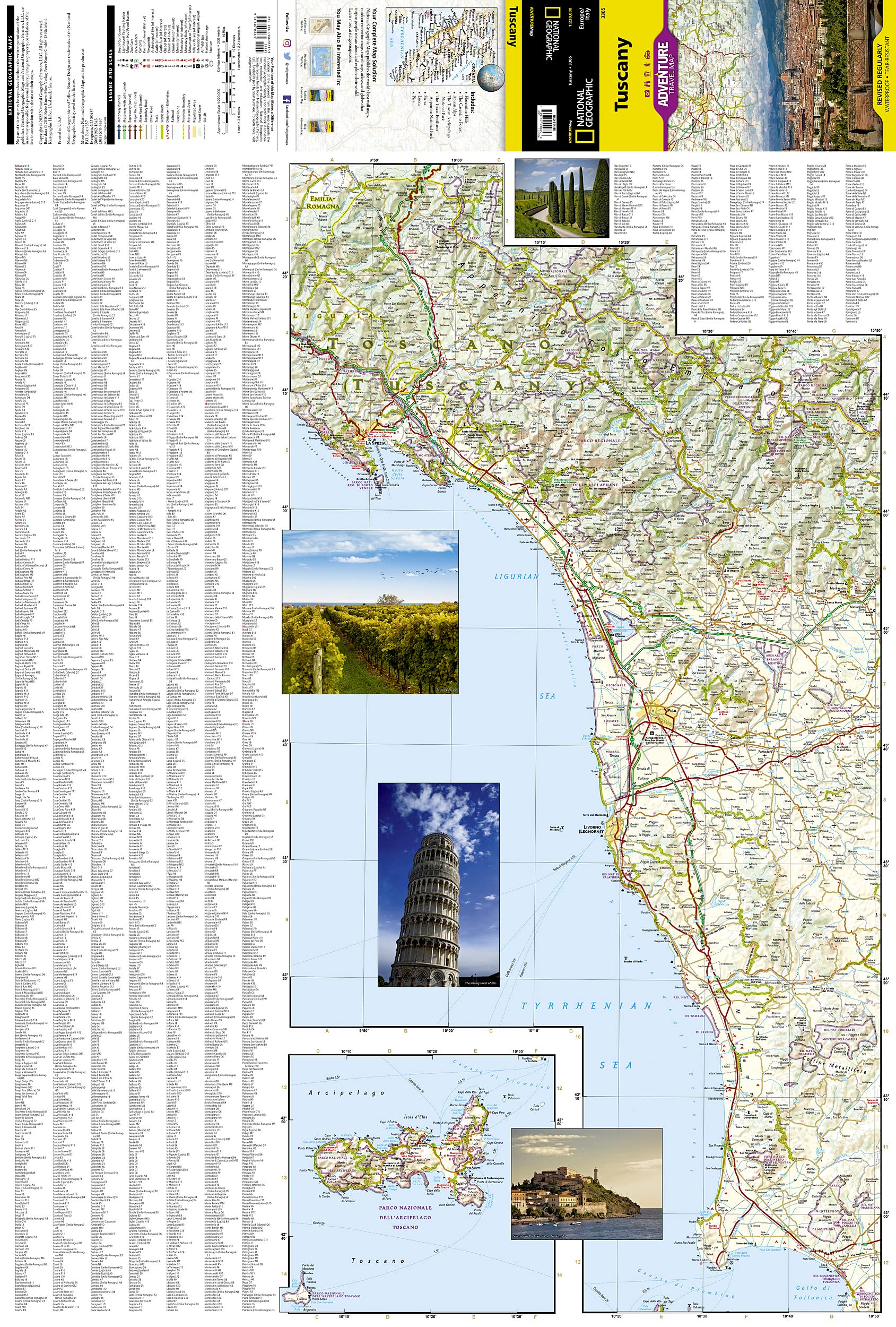 Tuscany Map [Italy] (National Geographic Adventure Map, 3305)