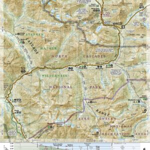 Pacific Crest Trail: Washington North Map [Canada to Snoqualmie Pass] (National Geographic Topographic Map Guide, 1002)