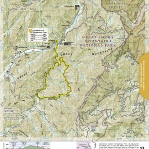 Great Smoky Mountains National Park Day Hikes Map (National Geographic Topographic Map Guide, 1702)