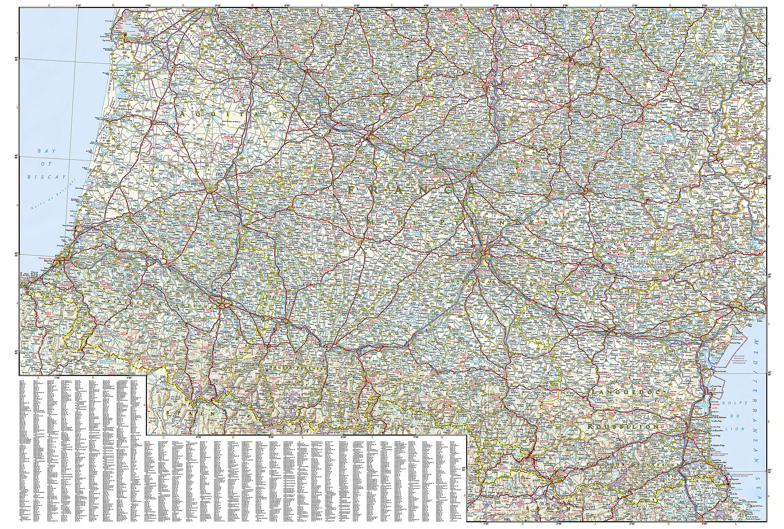 Southern France Map (National Geographic Adventure Map, 3314)