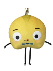 merrymakers the cool bean book character plush, yellow