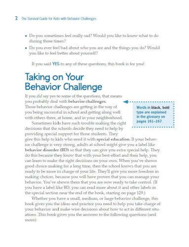 The Survival Guide for Kids With Behavior Challenges: How to Make Good Choices and Stay Out of Trouble (Survival Guides for Kids)