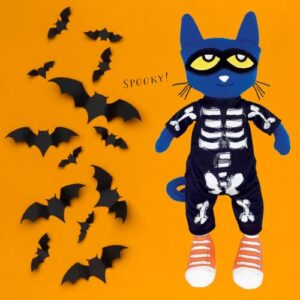 MerryMakers PETE The CAT: Spooky PETE Plush Toy, 14-Inch, Based on The bestselling Children's Books by James Dean and Kimberly Dean