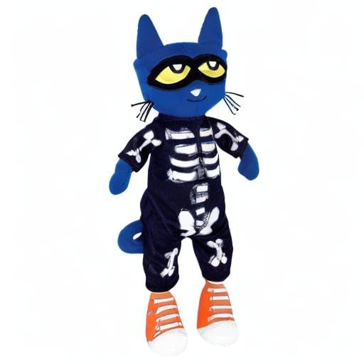 MerryMakers PETE The CAT: Spooky PETE Plush Toy, 14-Inch, Based on The bestselling Children's Books by James Dean and Kimberly Dean