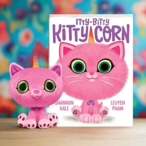 MerryMakers Itty-Bitty Kitty-Corn Doll, 9.5-Inch, Based on The bestselling Children's Picture Book by Shannon Hale, Pink