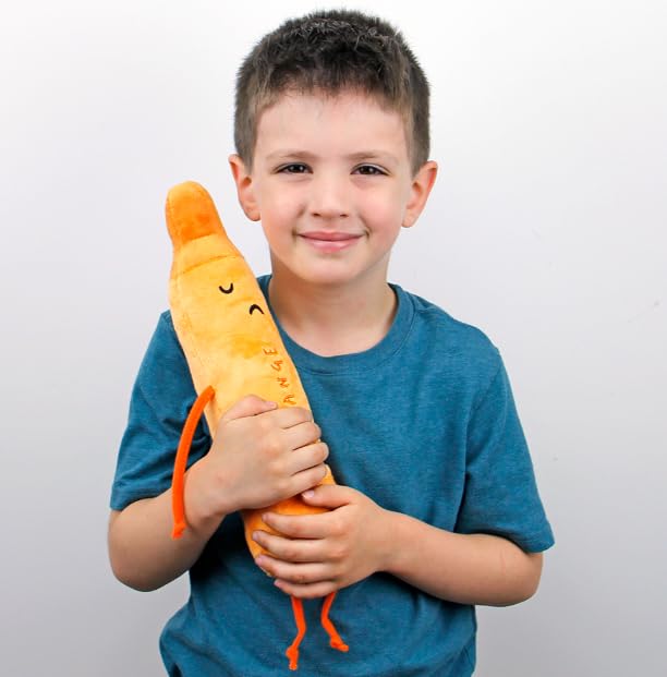 MerryMakers The Day the Crayons Quit Orange Soft Plush Crayon Toy, 12-Inch, from Drew Daywalt and Oliver Jeffer's The Day the Crayons Quit Book Series