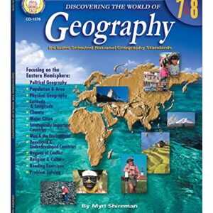 Mark Twain Geography Workbook, Geography for Kids Grade 7-8, Population, Political, Climate, Physical Geography of the Eastern Hemisphere, 7th Grade Workbooks & Up, Classroom or Homeschool Curriculum