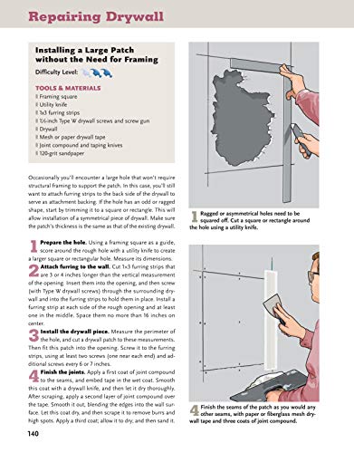 Ultimate Guide: Drywall, 3rd Edition (Creative Homeowner) Hang Drywall On Walls and Ceilings Like a Pro, Learn Taping Secrets for Seamless Joints, Apply Finishes and Make Drywall Repairs