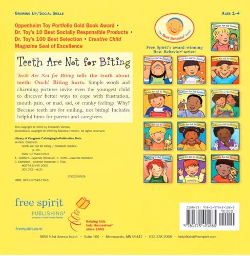 Teeth Are Not for Biting (Board Book) (Best Behavior Series)