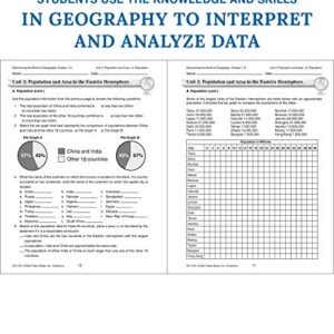 Mark Twain Geography Workbook, Geography for Kids Grade 7-8, Population, Political, Climate, Physical Geography of the Eastern Hemisphere, 7th Grade Workbooks & Up, Classroom or Homeschool Curriculum