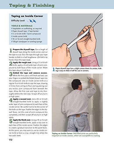 Ultimate Guide: Drywall, 3rd Edition (Creative Homeowner) Hang Drywall On Walls and Ceilings Like a Pro, Learn Taping Secrets for Seamless Joints, Apply Finishes and Make Drywall Repairs