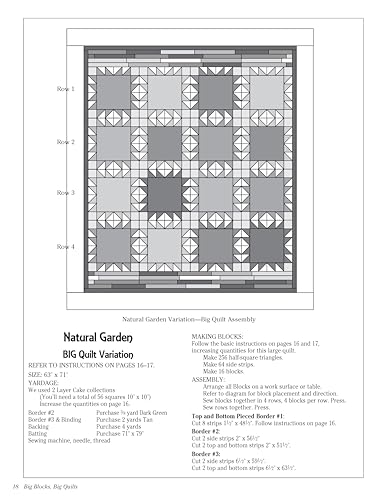 Big Blocks, Big Quilts: 11 Easy Quilts with Layer Cake 10" x 10" Squares (Design Originals) Beginner-Friendly, Easy-to-Follow Instructions and Variations, plus Assembly Diagrams and Color Photos