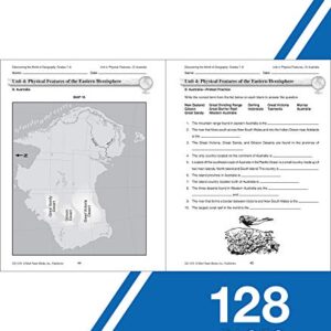 Mark Twain Geography Workbook, Geography for Kids Grade 7-8, Population, Political, Climate, Physical Geography of the Eastern Hemisphere, 7th Grade Workbooks & Up, Classroom or Homeschool Curriculum