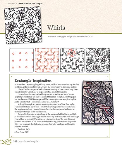 Joy of Zentangle: Drawing Your Way to Increased Creativity, Focus, and Well-Being (Design Originals) Instructions for 101 Tangle Patterns from CZTs Suzanne McNeill, Sandy Steen Bartholomew, & More