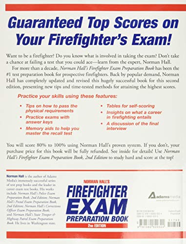 Norman Hall's Firefighter Exam Preparation Book