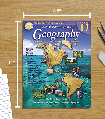 Mark Twain Geography Workbook for Grades 6-7, Western Hemisphere Geography Activity Book, 6th Grade & 7th Grade Geography for Kids, Classroom or ... (Discovering the World of Geography)