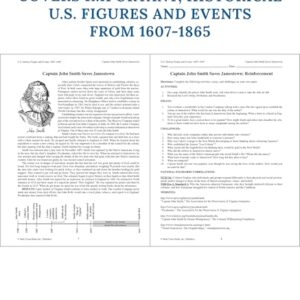 Mark Twain American History Workbook, Grades 6-12, US History of People and Events from 1607-1865, Declaration of Independence, Constitution of the ... Curriculum (American History Series)