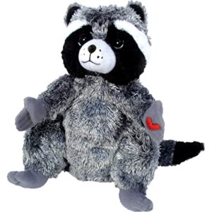 MerryMakers The Kissing Hand Chester Raccoon Plush Doll, 9-Inch