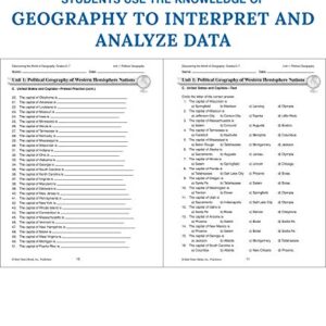 Mark Twain Geography Workbook for Grades 6-7, Western Hemisphere Geography Activity Book, 6th Grade & 7th Grade Geography for Kids, Classroom or ... (Discovering the World of Geography)