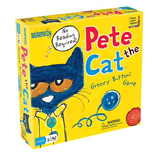 Briarpatch | Pete the Cat Groovy Buttons Game, Fans of Pete the Cat Books, Ages 3+