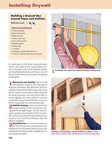 Ultimate Guide: Drywall, 3rd Edition (Creative Homeowner) Hang Drywall On Walls and Ceilings Like a Pro, Learn Taping Secrets for Seamless Joints, Apply Finishes and Make Drywall Repairs