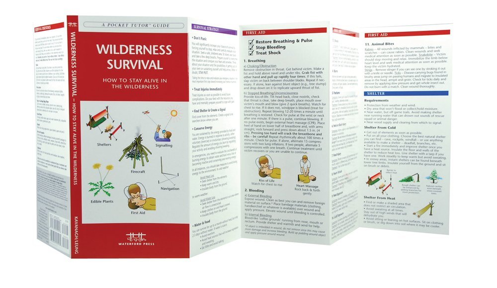 Wilderness Survival: A Folding Pocket Guide on How to Stay Alive in the Wilderness (Pocket Naturalist)