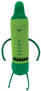 merrymakers the day the crayons quit green plush toy,0 months to 100 months 12-inch