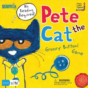 Briarpatch | Pete the Cat Groovy Buttons Game, Fans of Pete the Cat Books, Ages 3+